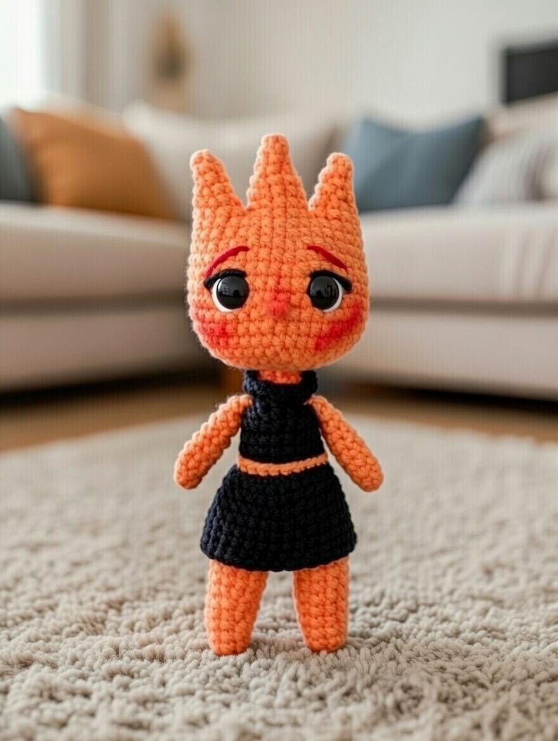Anger and Sadness Crochet Doll Set, Disney Pixar Inside Out Amigurumi ...