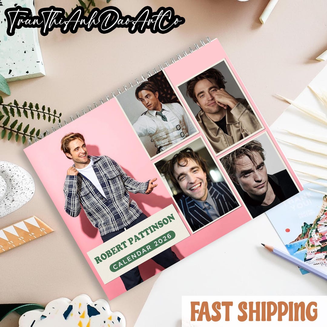 Robert Pattinson 2026 Wall Calendar, 2 Size 8.5" X 11" & 14" X 11.5 ...