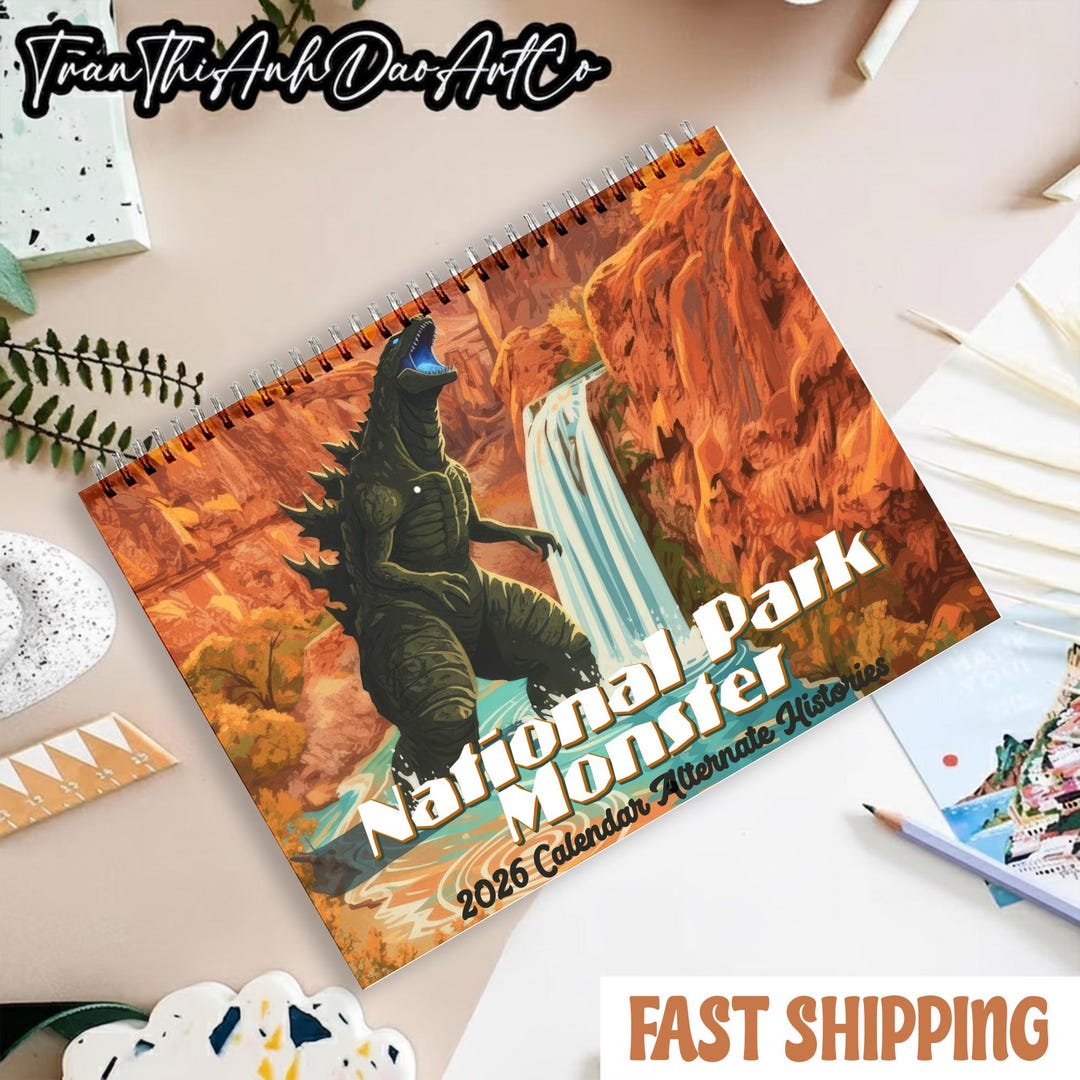 2026 National Park Monsters Calendar, Mystical Gift for Girlfriend ...