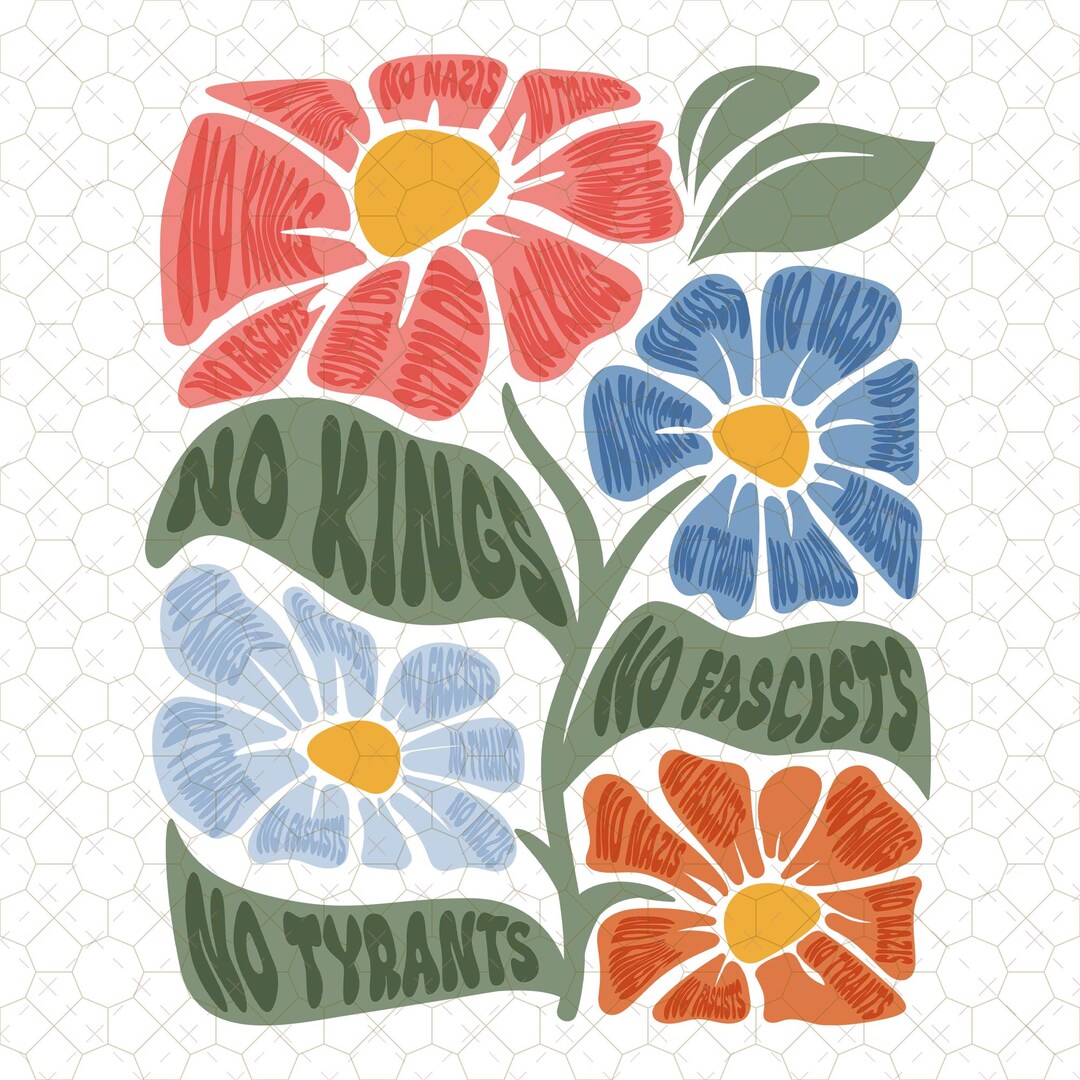No Kings No Fascists No Nazis Png, No Kings in America Png, Political ...