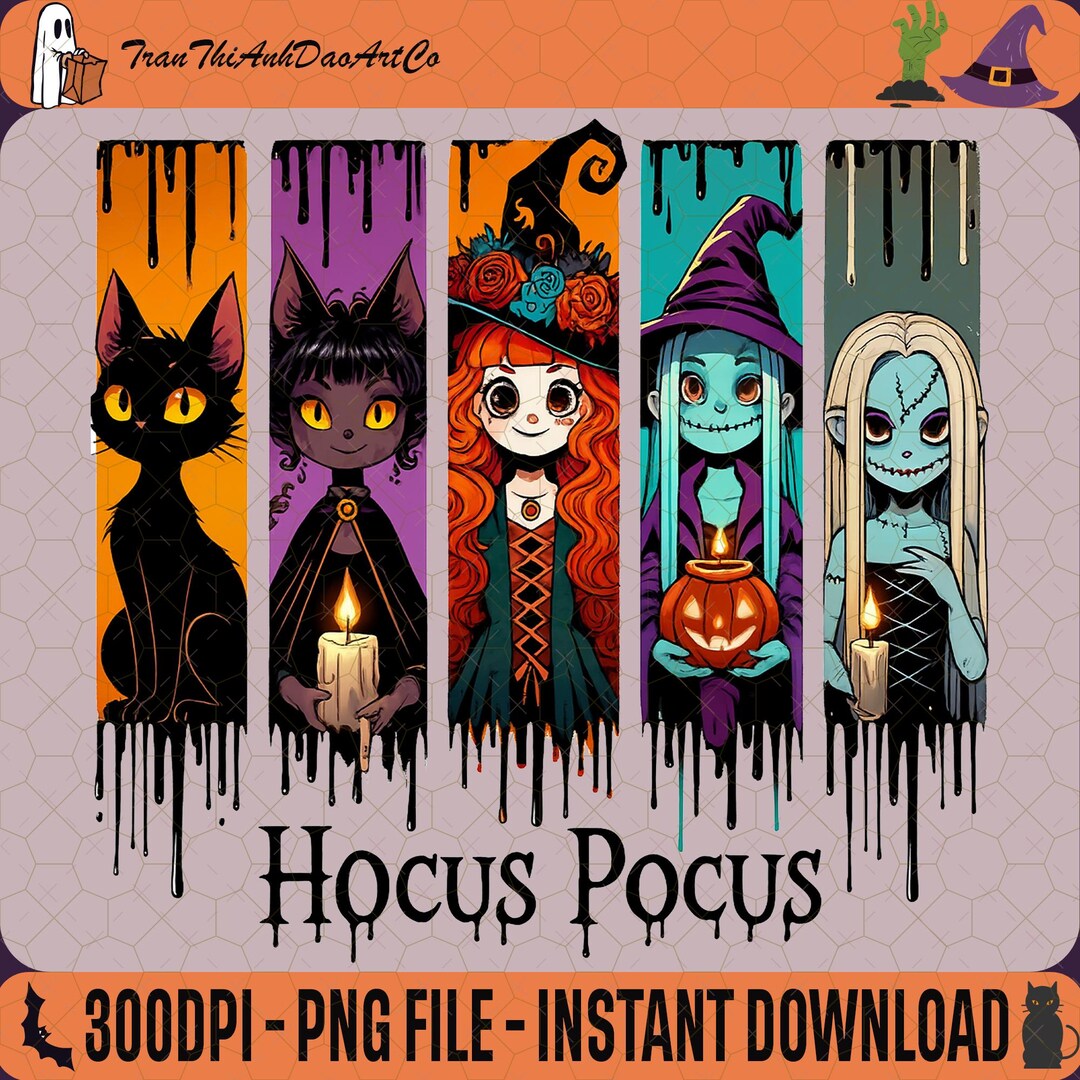 Witches Halloween Png, Preppy Witches Movie Png, Retro Halloween Horror ...