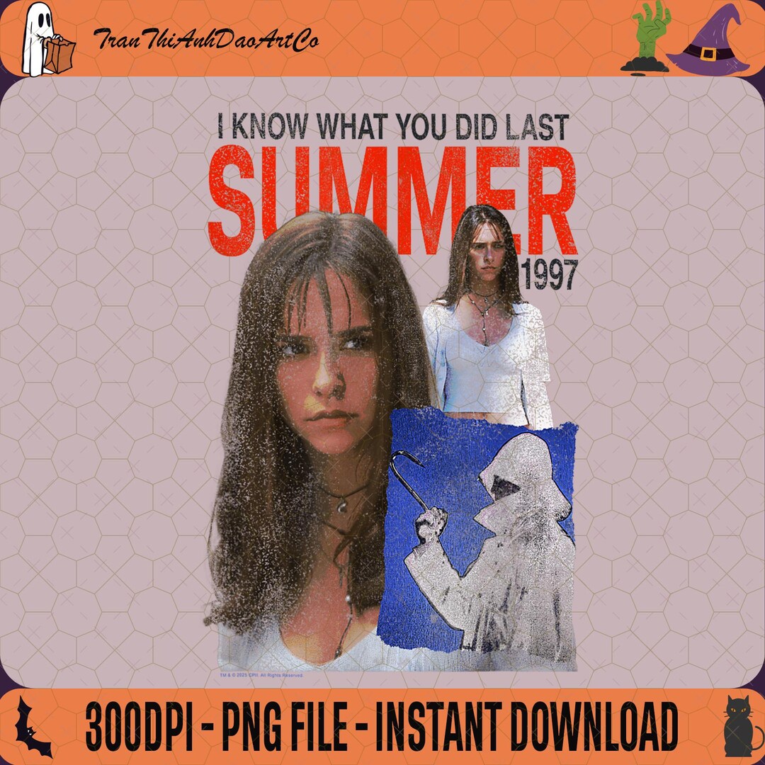 90s Slasher Movie Collage PNG, Retro Horror Poster Clipart, Vintage ...