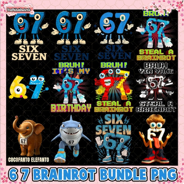 Brainrot 67 Svg - Etsy UK