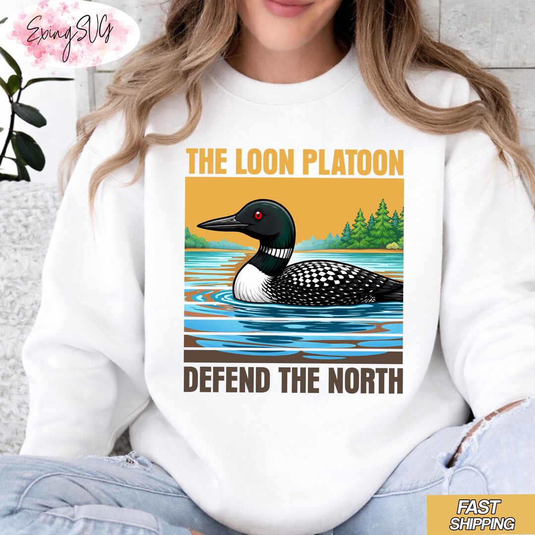 The Loon Platoon Defend the North Sweatshirt, Minnesota State Bird ...