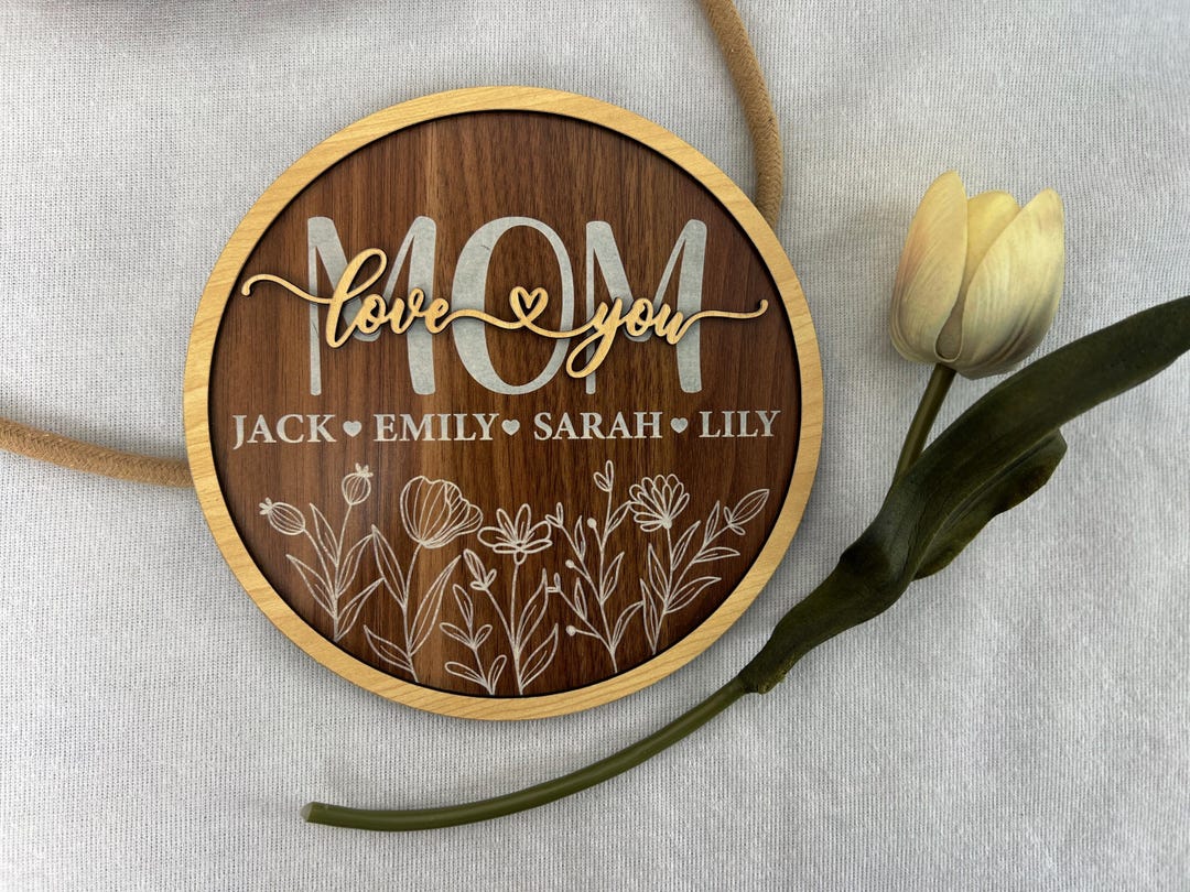 Personalized Amazing Loving Mother’s Day Wooden Sign– Custom Mom ...