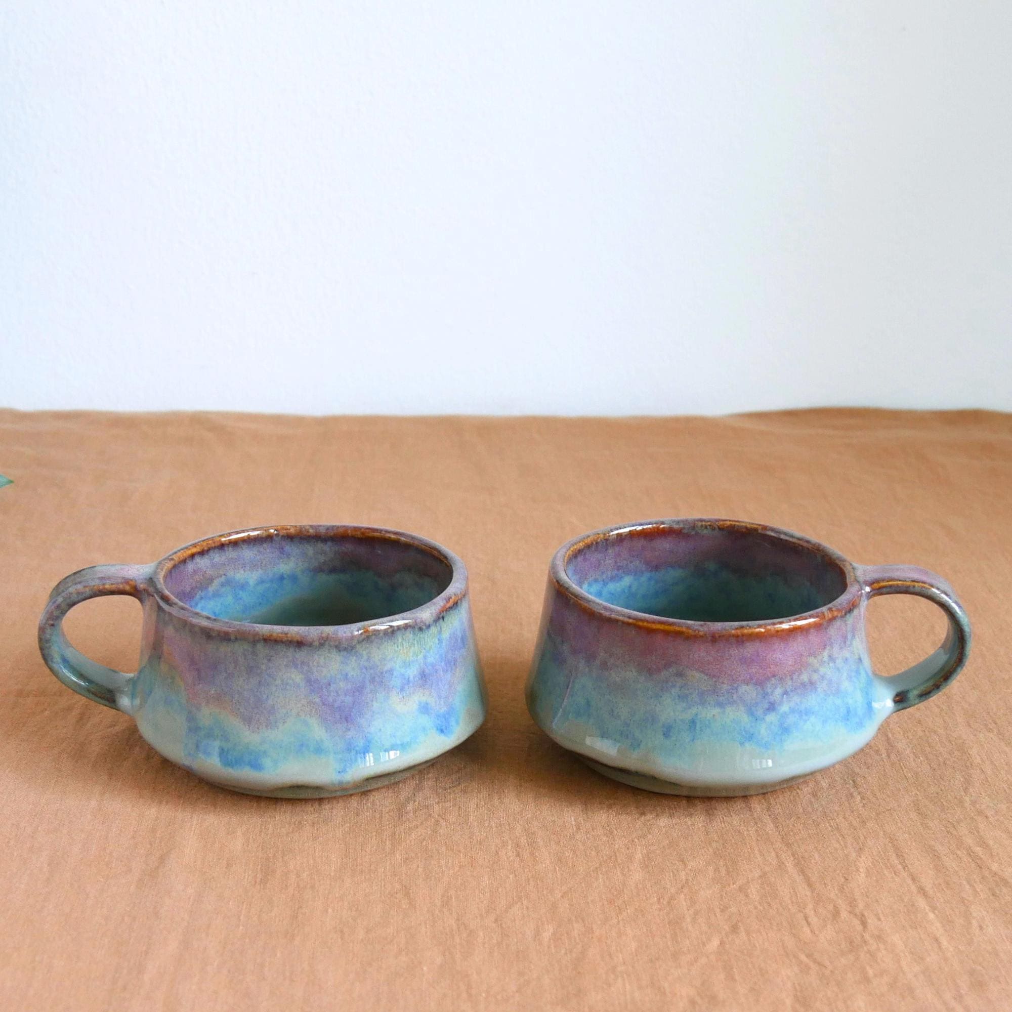 Wide Conic Mug Pottery Template | Slab Building Tutorial | Large Tea ...