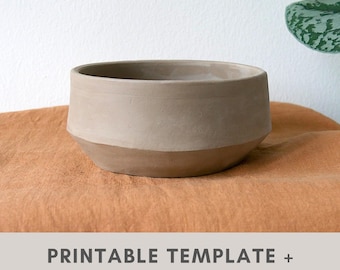 Wavy Bowl Pottery Template | Slab Building Tutorial | Ceramic Tools ...