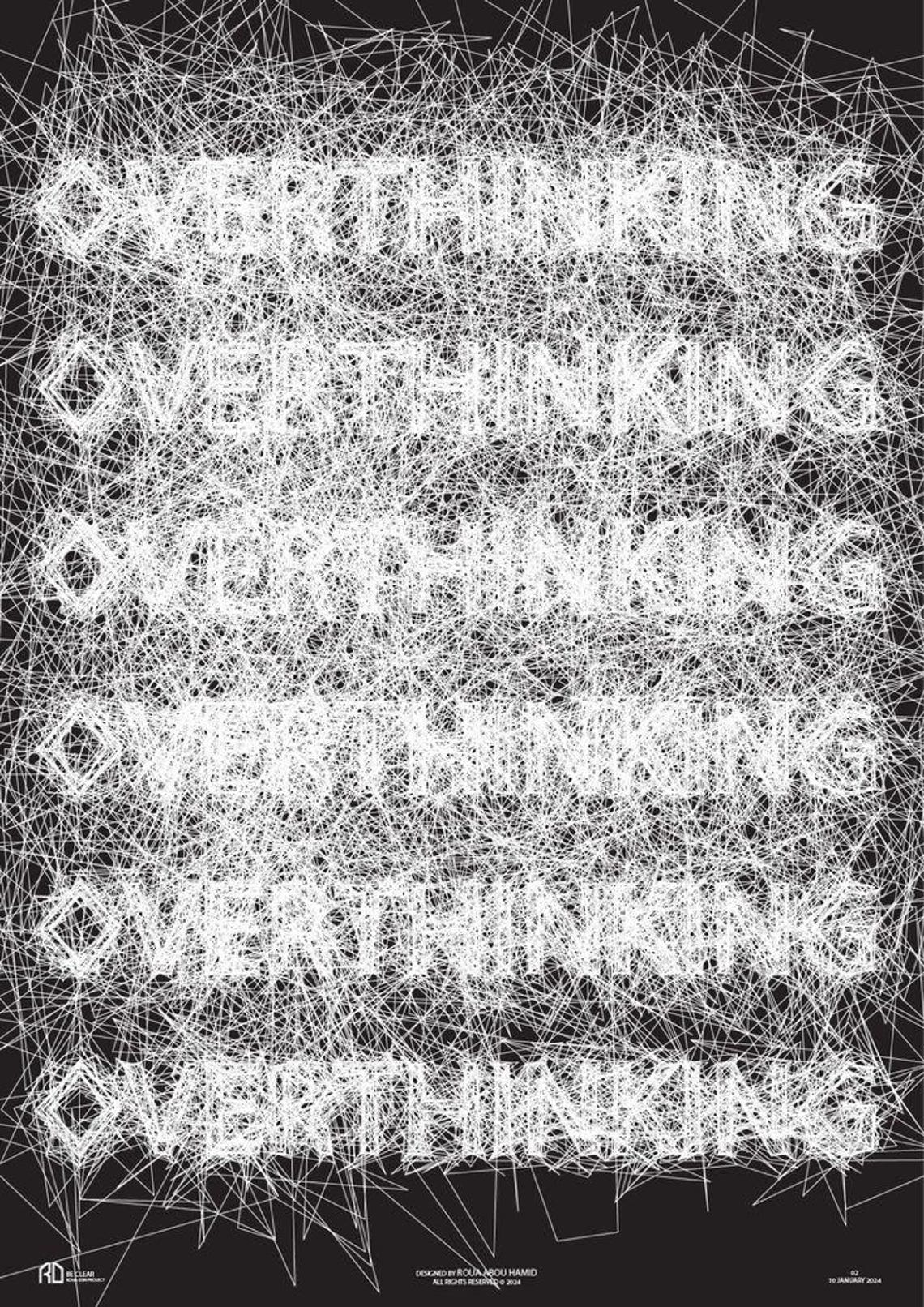 Overthinking Club Typography Design | Digital Download | PNG File ...