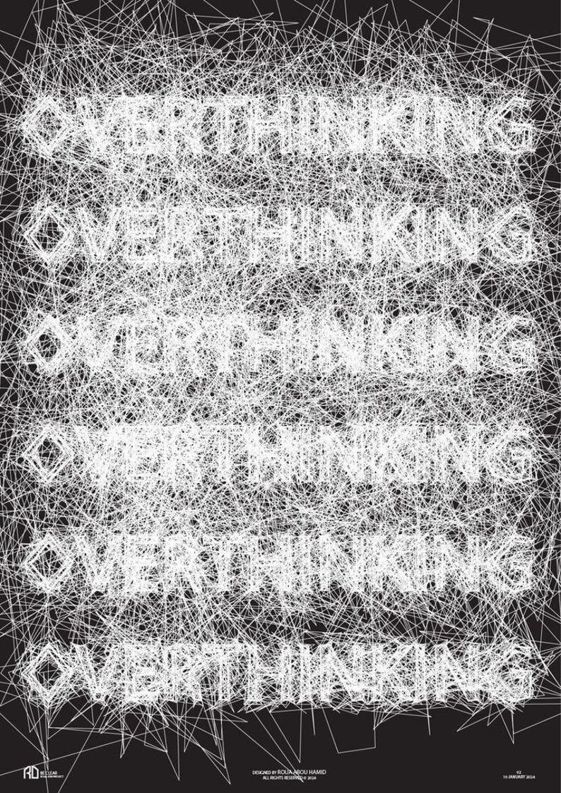 Overthinking Club Typography Design | Digital Download | PNG File ...