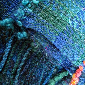 Handwoven Textured Art Yarn Wrap - Etsy