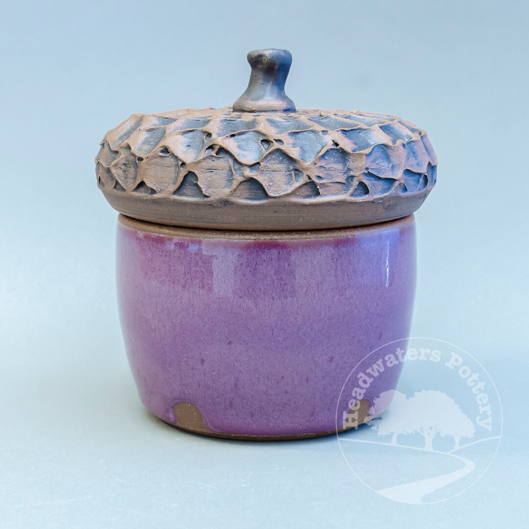 Stoneware Acorn Jar Sugar Jar Salt Cellar Butter Dish - Etsy