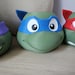 Ninja Turtles Pen Holder & Planter – 3D Printed TMNT Desk Organizer | 4 ...