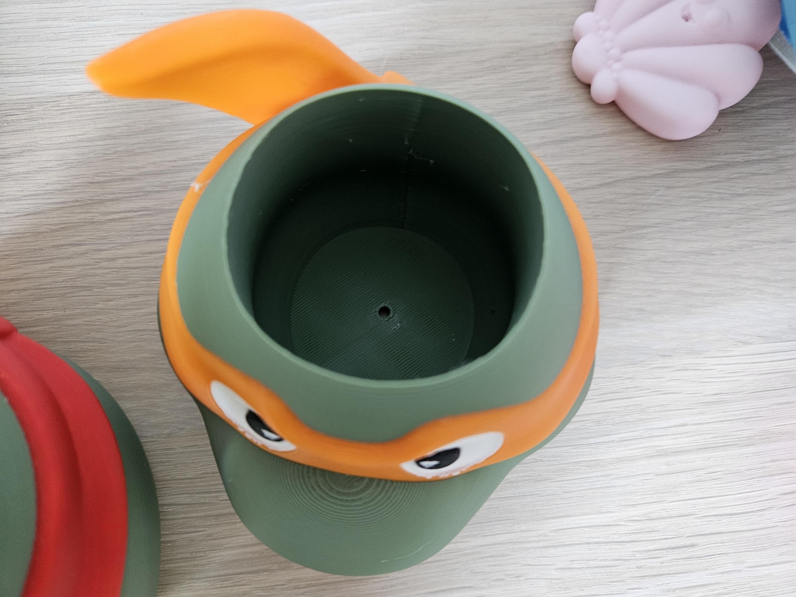 Ninja Turtles Pen Holder & Planter – 3D Printed TMNT Desk Organizer | 4 ...