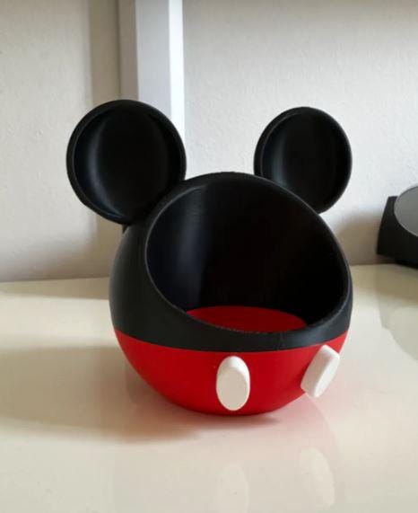 Mickey Mouse Flower Pot – 3D Printed Disney Jewelry Holder & Planter - Etsy
