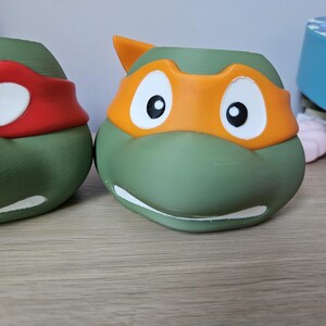 Ninja Turtles Pen Holder & Planter – 3D Printed TMNT Desk Organizer | 4 ...