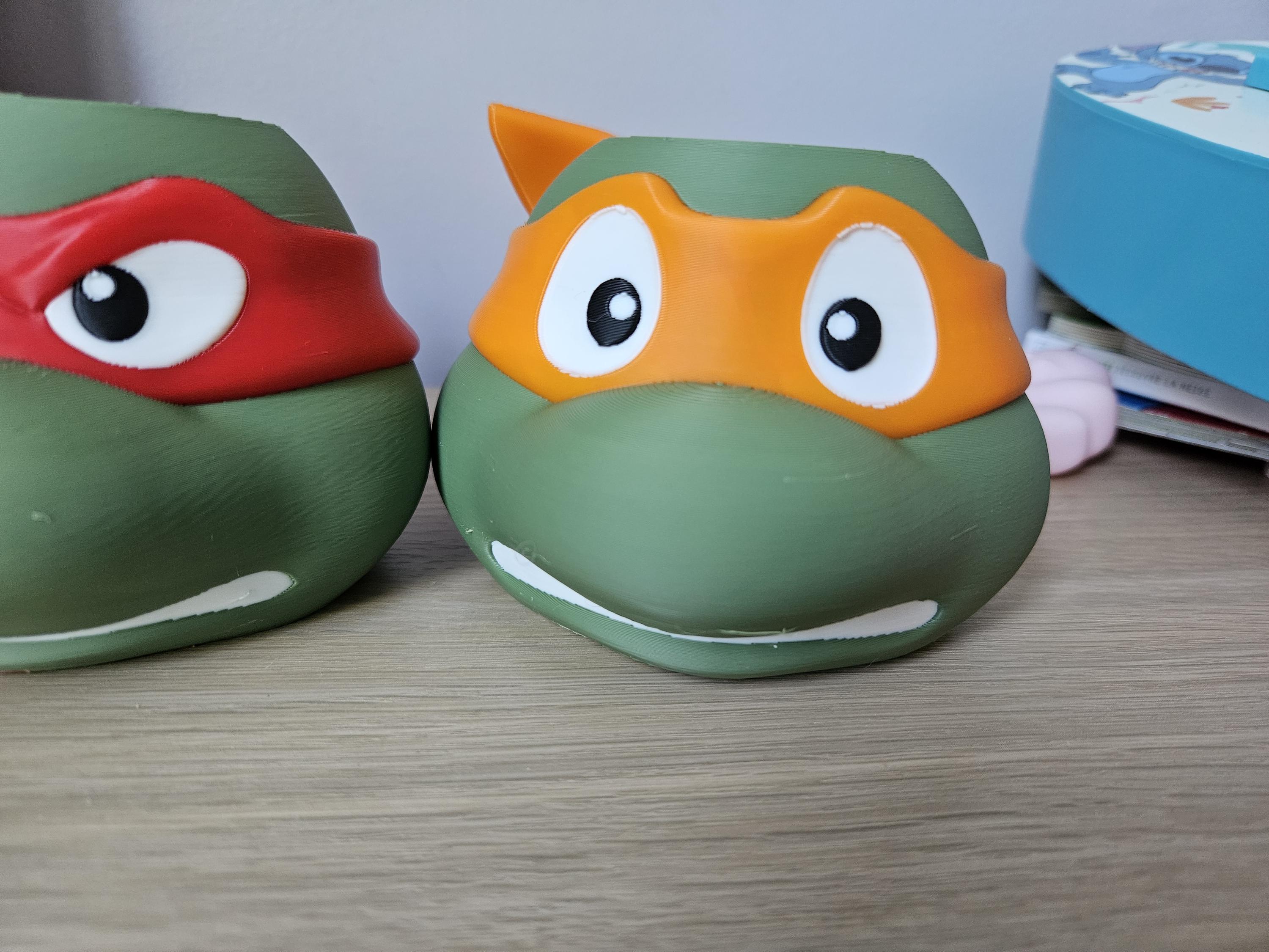 Ninja Turtles Pen Holder & Planter – 3D Printed TMNT Desk Organizer | 4 ...