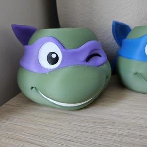 Ninja Turtles Pen Holder & Planter – 3D Printed TMNT Desk Organizer | 4 ...