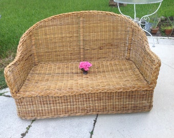 Rattan lounge | Etsy