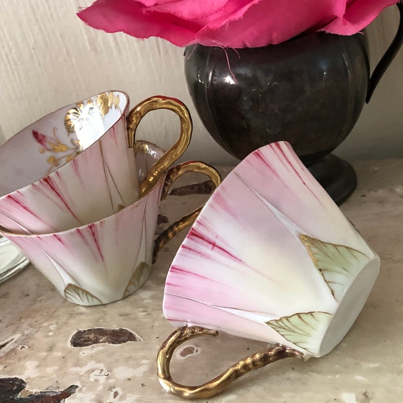 Pink Flower Tea Cup - Etsy