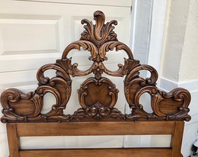 French Provincial Rococo Headboard Full/queen Size Baroque Headboard ...