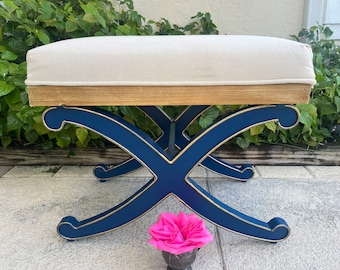 Custom X Benches Extra WIDE With Piping/welt on Legs - Etsy