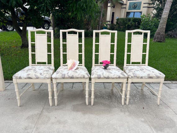 Chinese chippendale bamboo dining chairs store