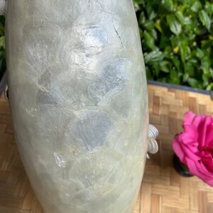 Capiz Seashell Vase, 15 Inch Large Capiz Shell Flower Vase, Handmade ...