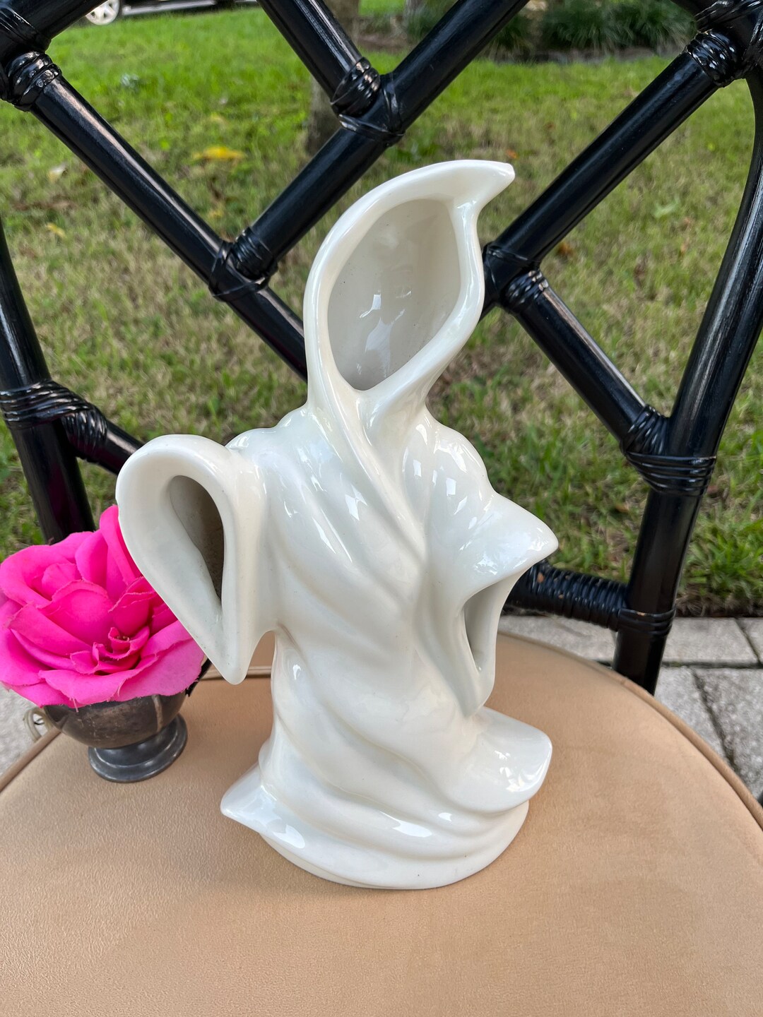 Vintage Lighted Ceramic Ghost 1970s Spooky Halloween Ceramic - Etsy