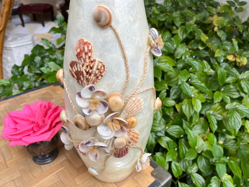 Capiz Seashell Vase 15 Inch Large Capiz Shell Flower Vase - Etsy