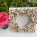 SEA SHELL FRAME, Heart Shell Frame , Coastal Sea Shell Mirror, Cute ...