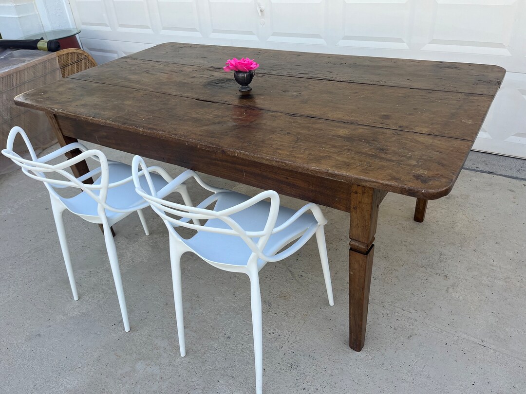 French Farmhouse Dining Table, Rustic Tuscany Farmhouse Table, 19th ...