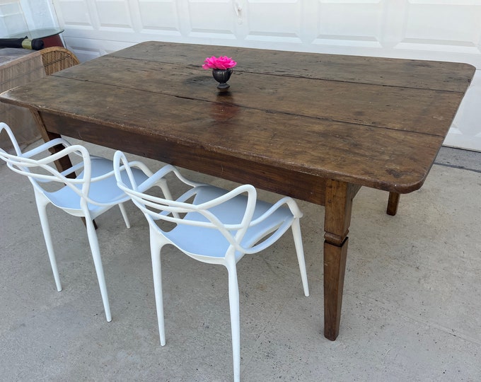 Vintage French Farmhouse Dining Table Tuscany Farmhouse Table, 19th ...