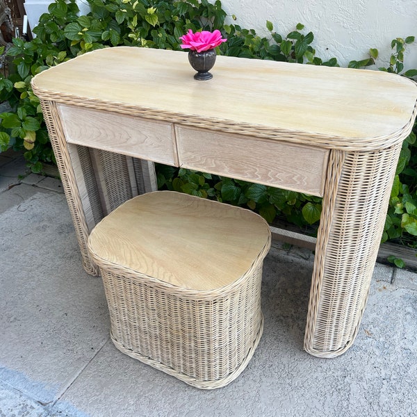 Wicker Vanity - Etsy