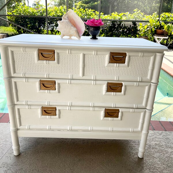 Faux Bamboo Chest - Etsy