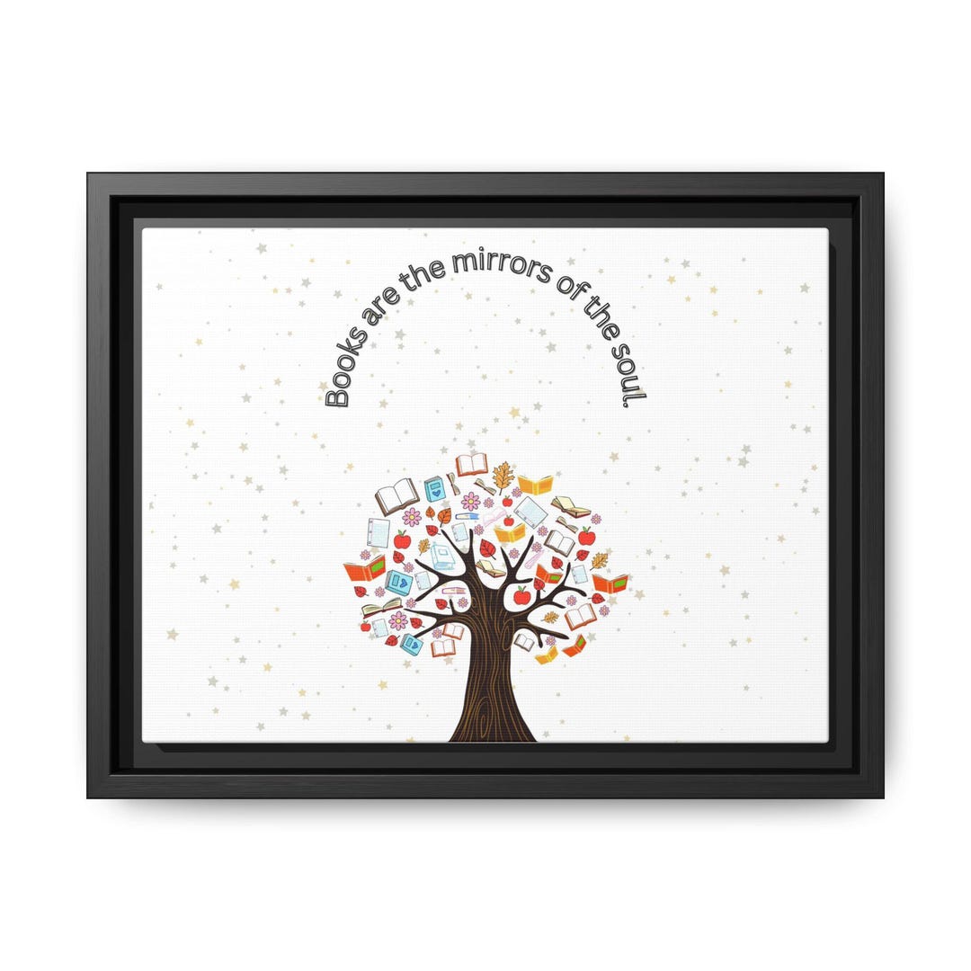 Inspirational Wall Art Print - Book Lover's Canvas, Tree of Life Decor ...