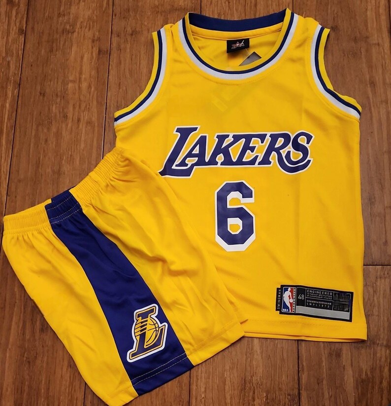 Kids Lakers James Basketball Kit - Etsy