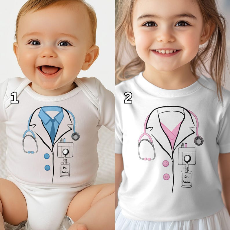 Personalized Doctor Costume Shirt, Custom Name Doctor Cosplay Shirt for ...