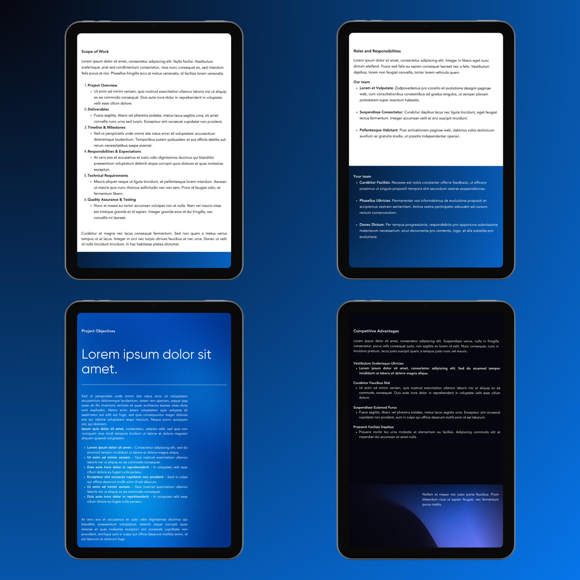 Complete Project Proposal Template | Professional Editable Canva PDF ...
