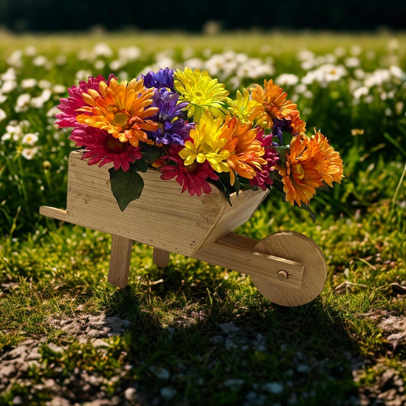 Wheelbarrow Planter - Etsy