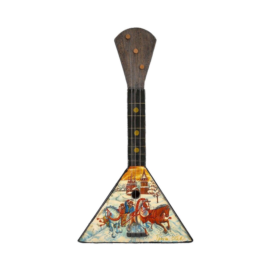 Vintage Mini Balalaika Replica: Russian Folk Decor Hand Painted - Etsy