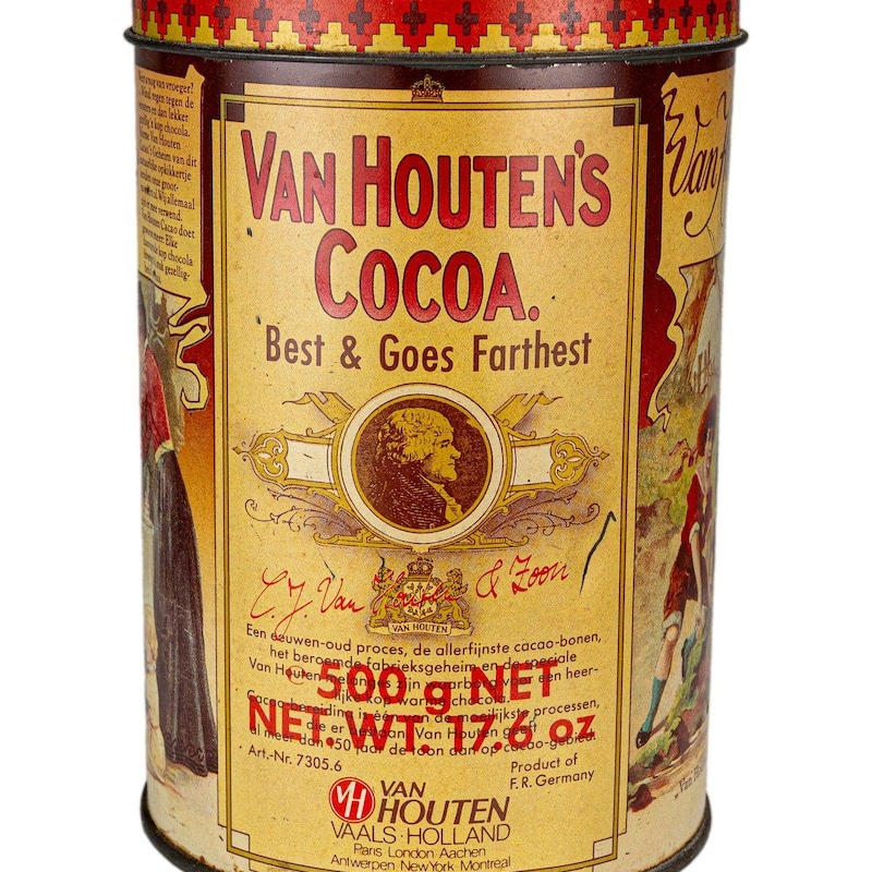 Vintage Cocoa Container - Etsy