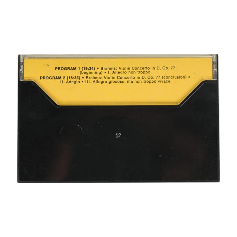 Nathan Milstein Brahms Violin Concerto Seraphim Cassette 4XG-60265 - Etsy