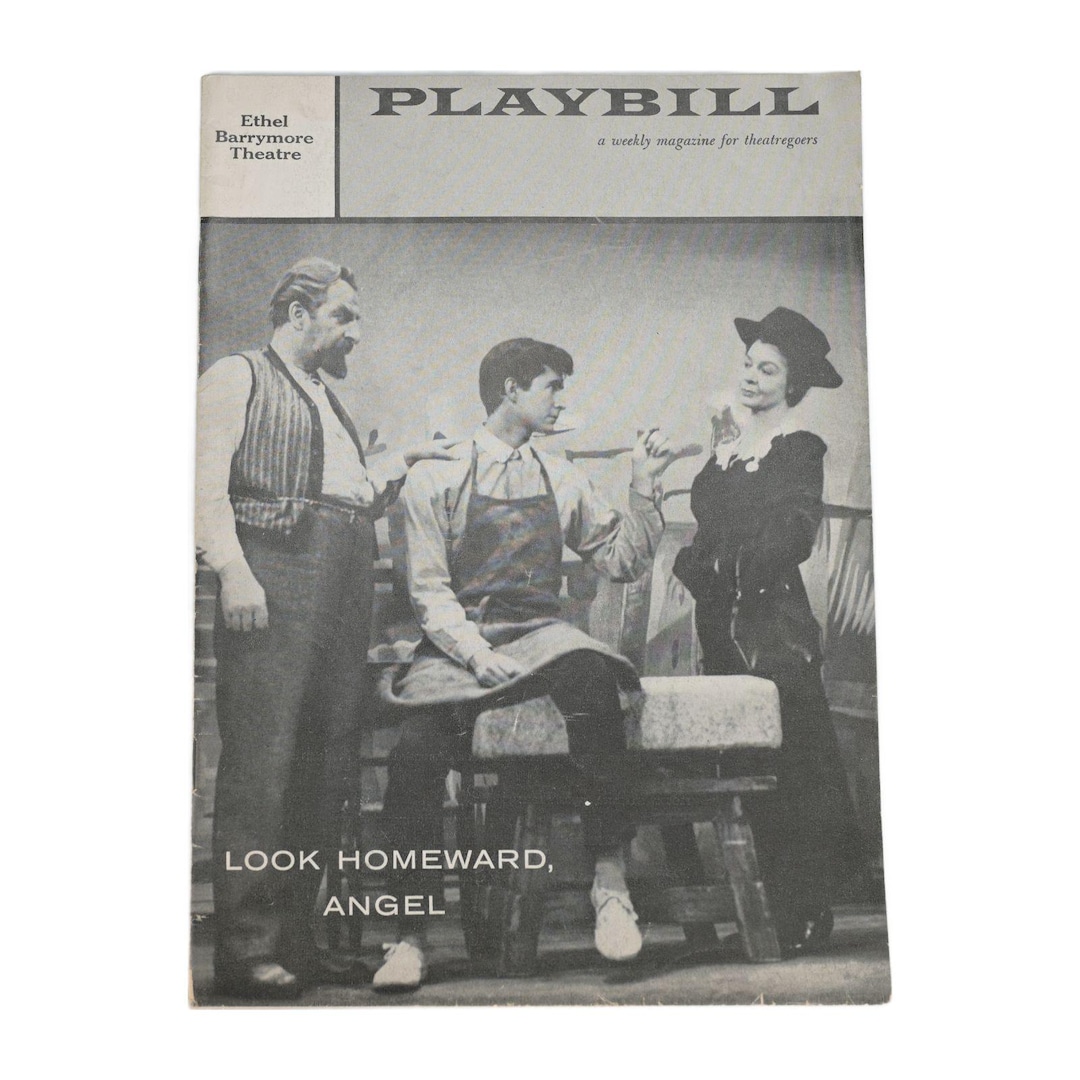 Vintage Playbill Look Homeward Angel Ethel Barrymore Theatre 1958 ...