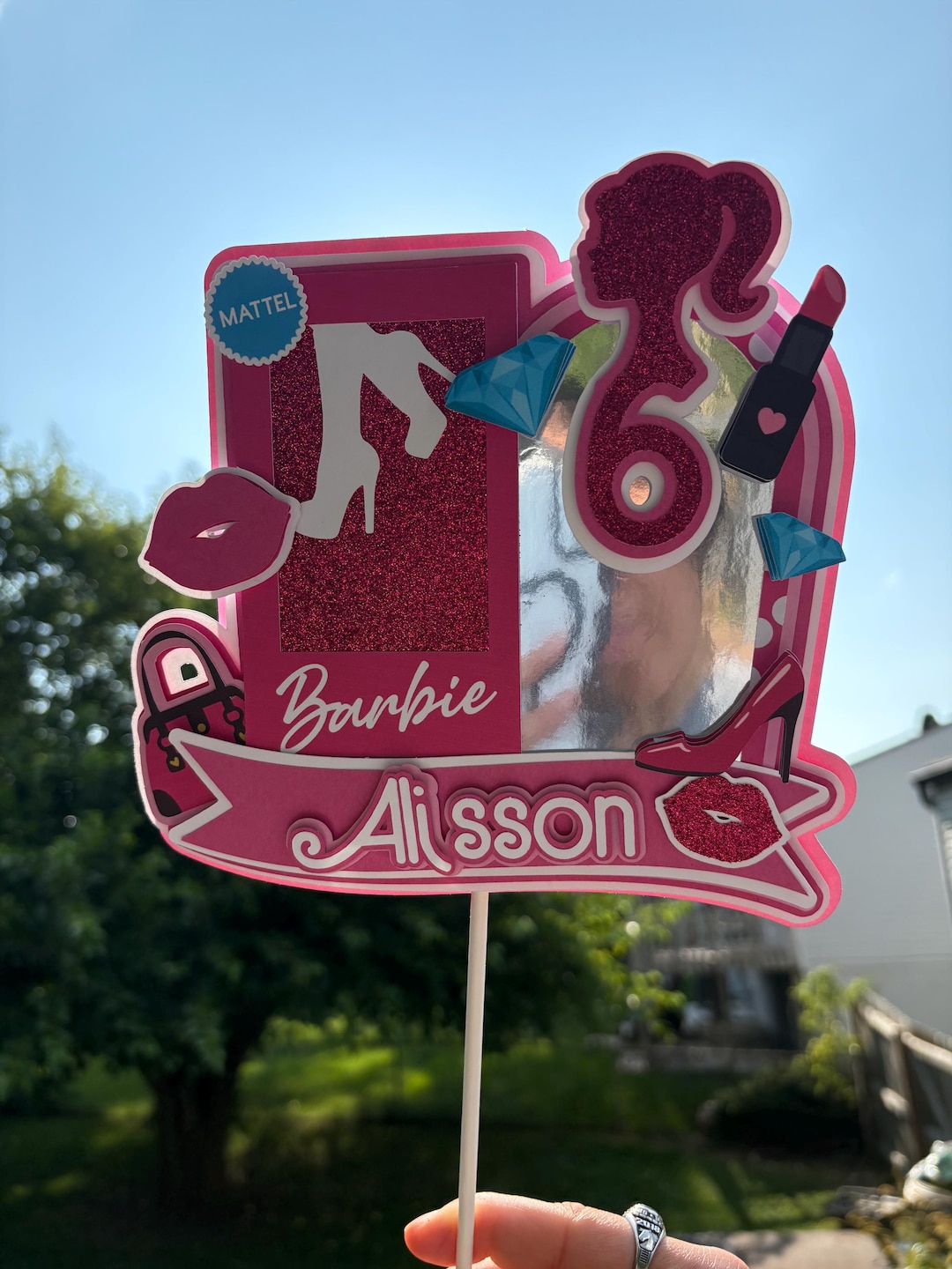 Barbie Girl Theme Cake Topper - Etsy