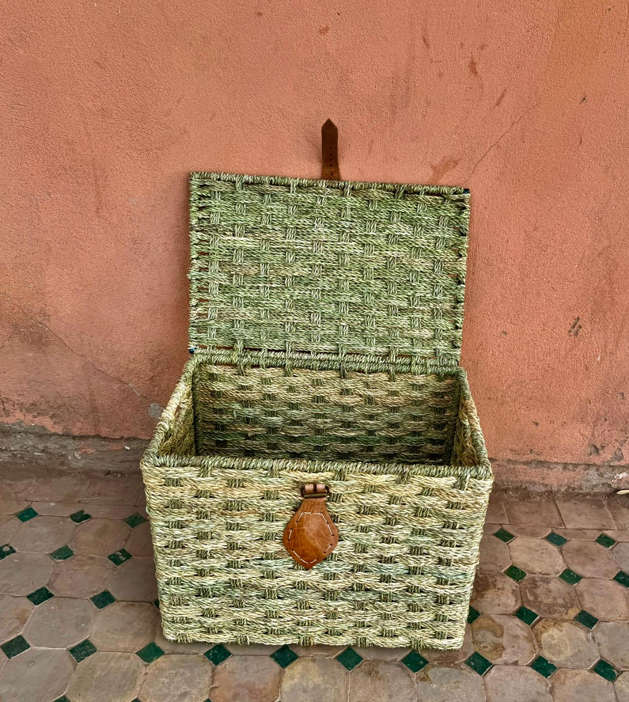 Woven Wicker Toy Box - Rattan Palm Storage Trunk and Storage Basket - Etsy