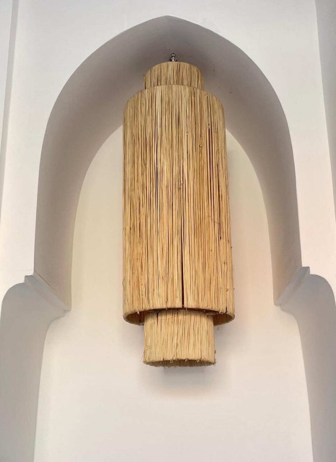 Raffia Pendant Light , Hanging Lamp Shade in Raffia - Etsy