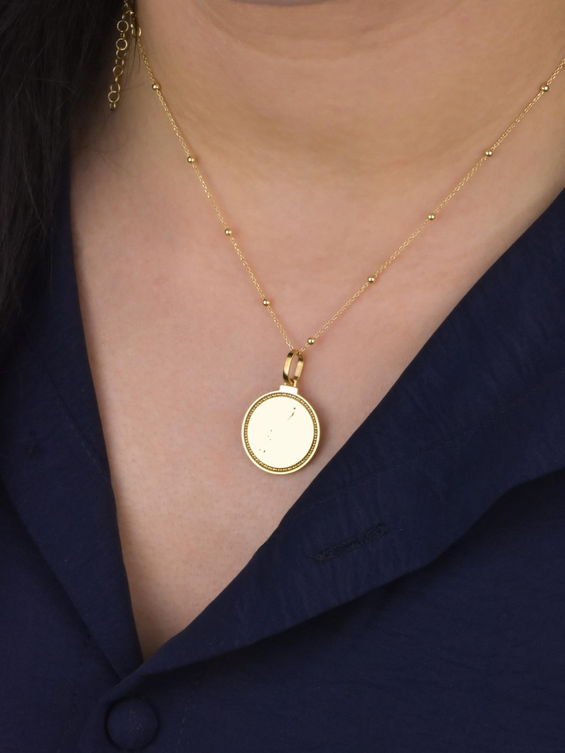 14K Solid Gold Palau Map Pendant, Island Jewelry, Traveler Charm - Etsy