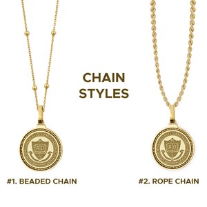 Sterling Silver Custom University Emblem Necklace: School Crest ...