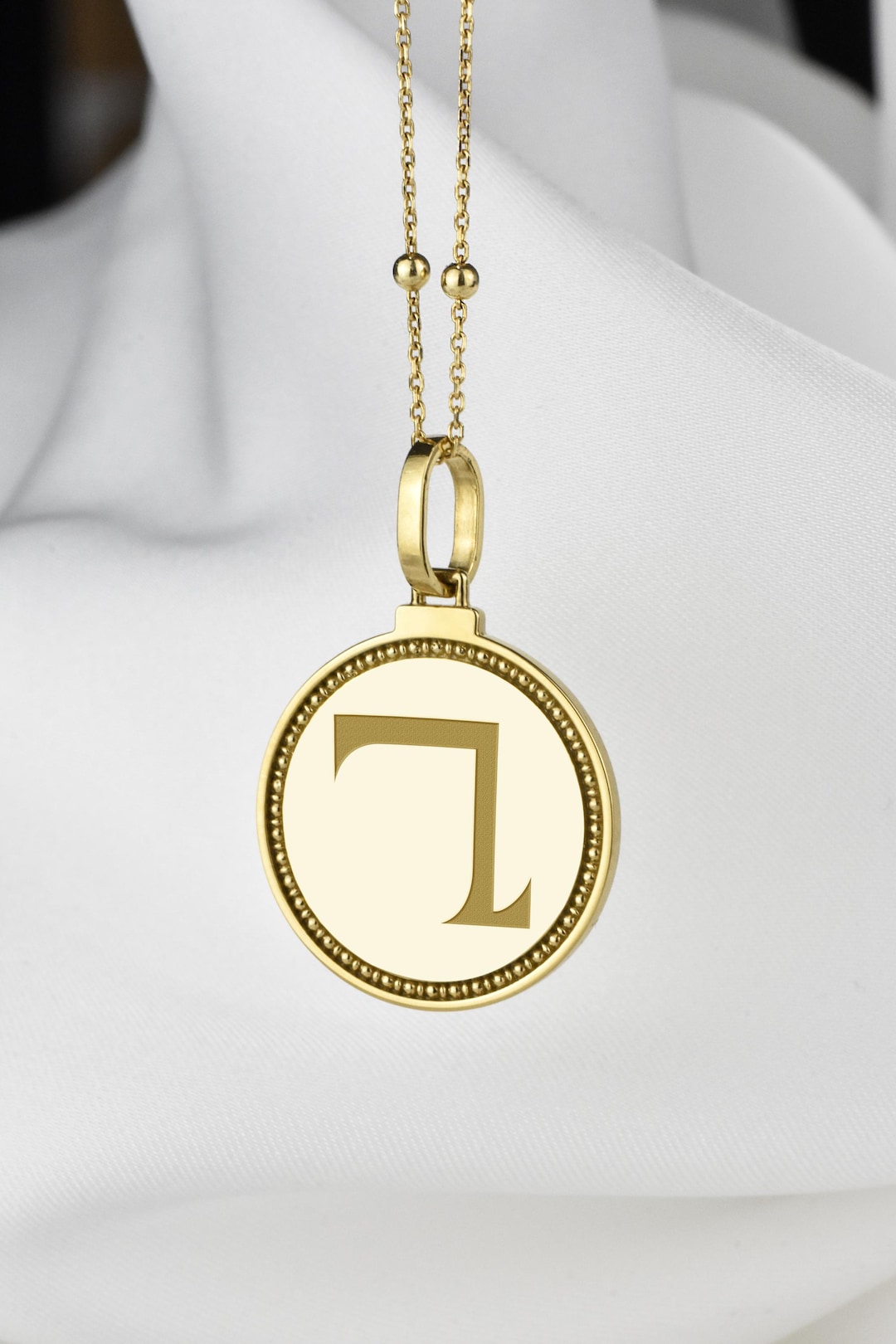 14K Solid Gold Enochian Alphabet Necklace, Esoteric Occult Jewelry - Etsy