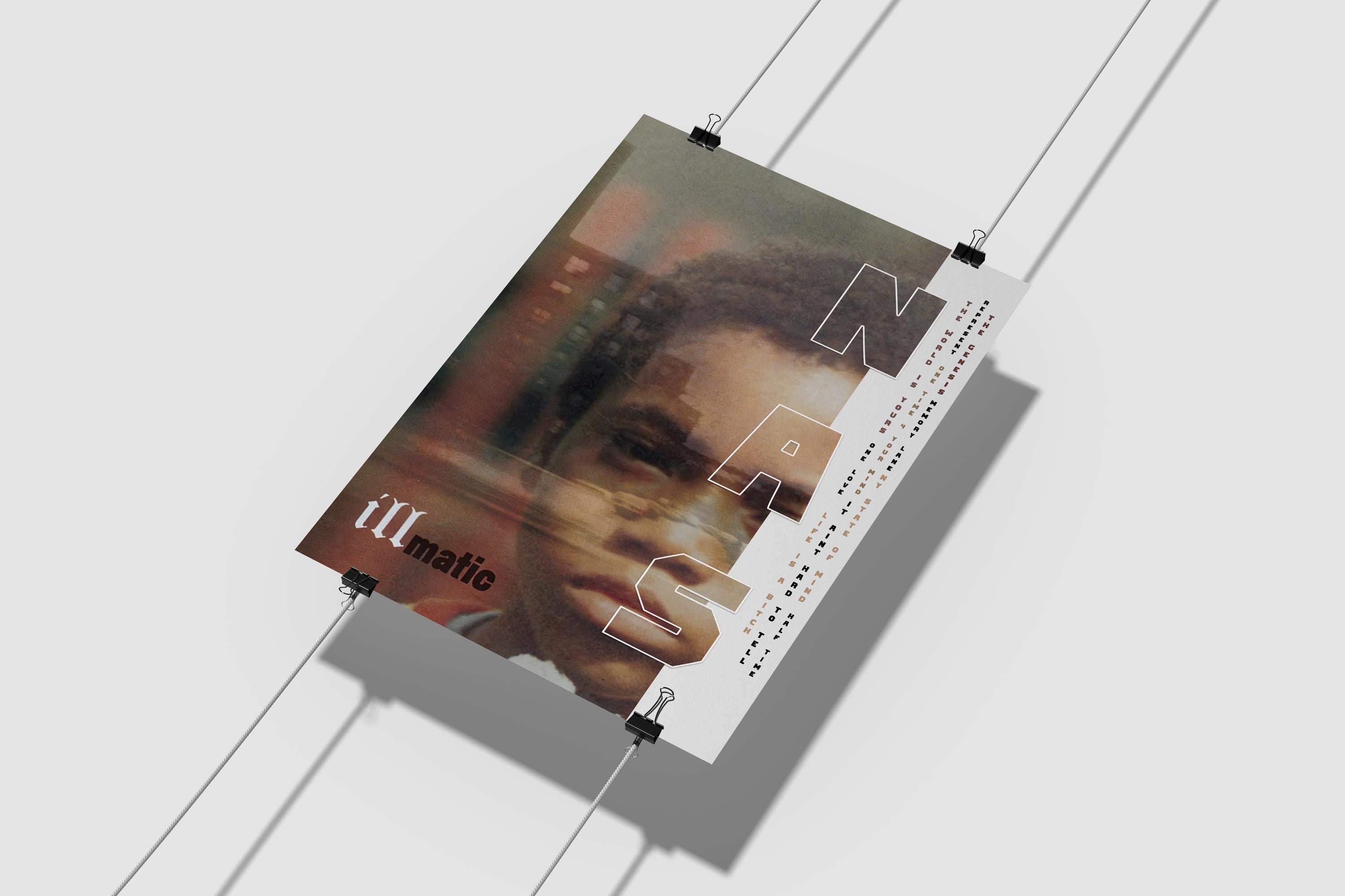 Nas Poster | Illmatic Poster | Album Poster Prints | Wall Decor Posters ...